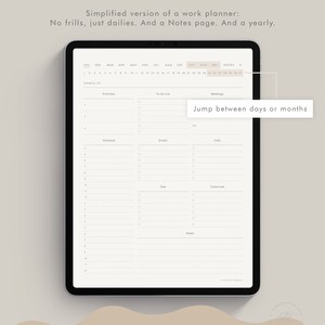 Digital Daily Work Planner Work From Home Organiser ADHD - Etsy