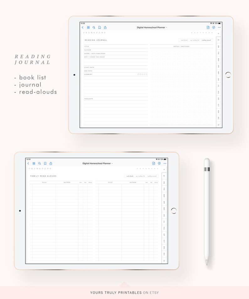 Digital Homeschool Planner January Start Undated Weekly | Etsy