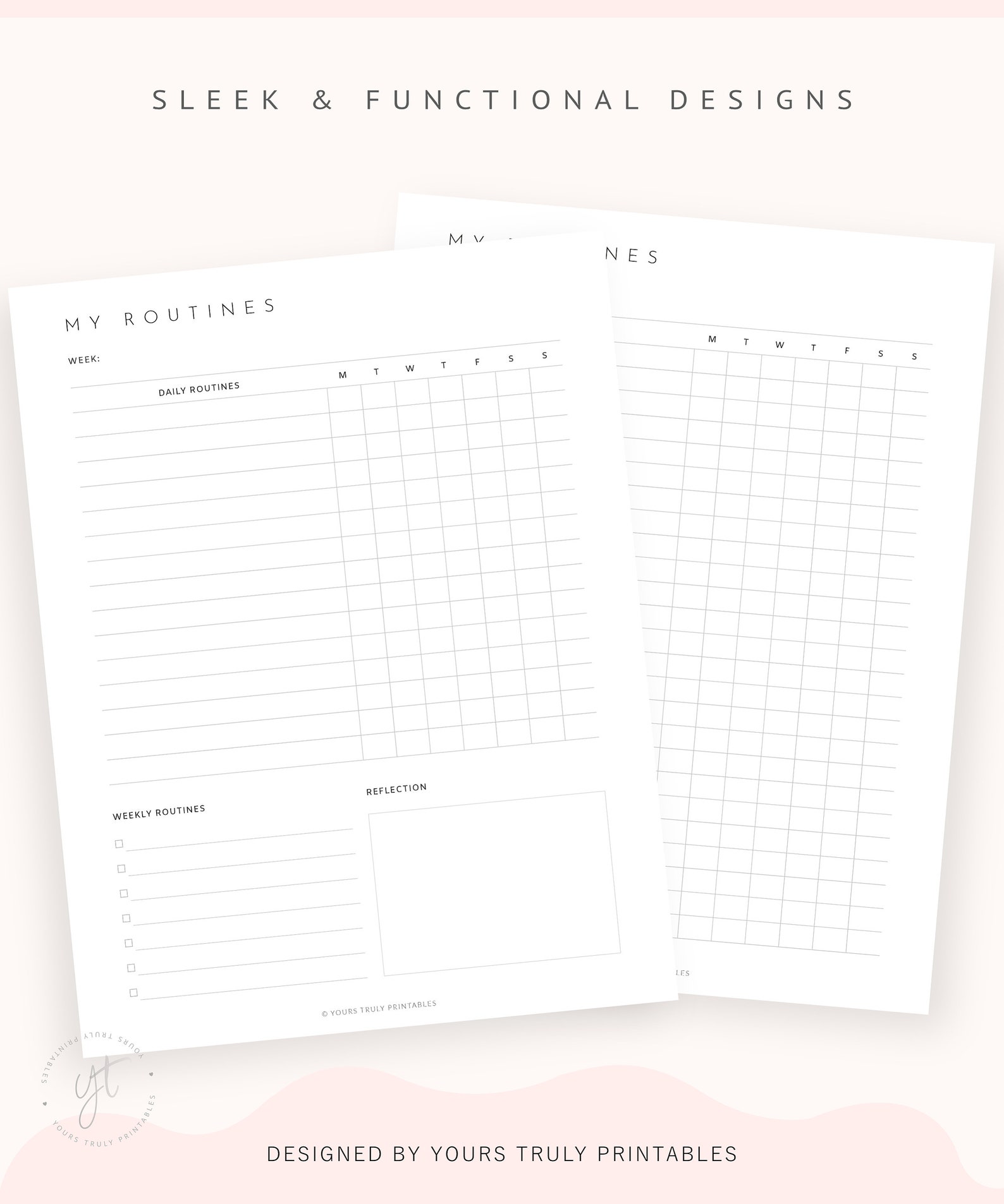 Daily routine chart daily routine planner Morning Routine | Etsy