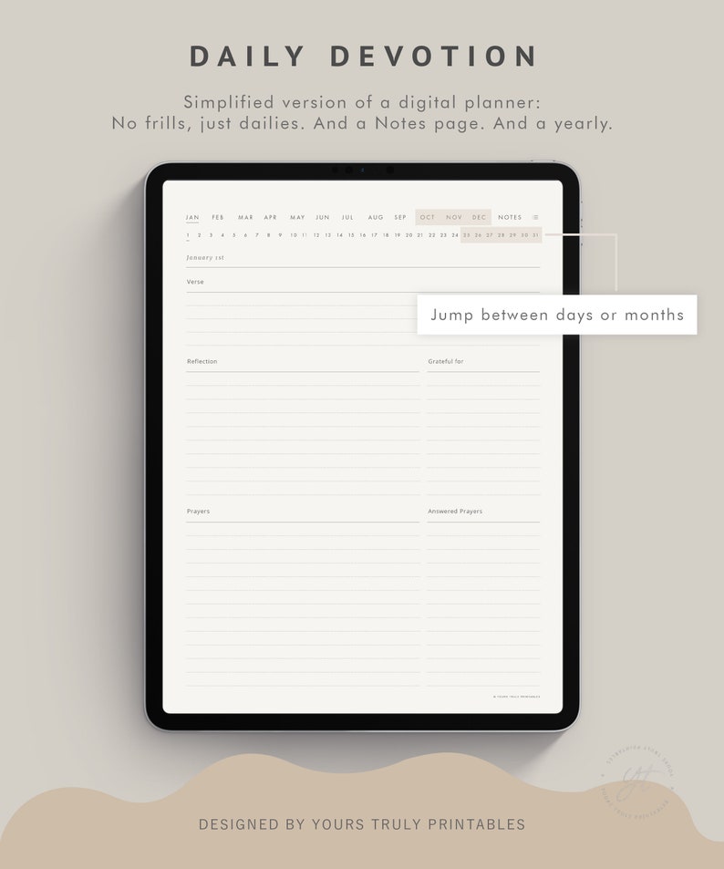 Digital Daily Devotional Journal 366 Faith Planner 365 - Etsy
