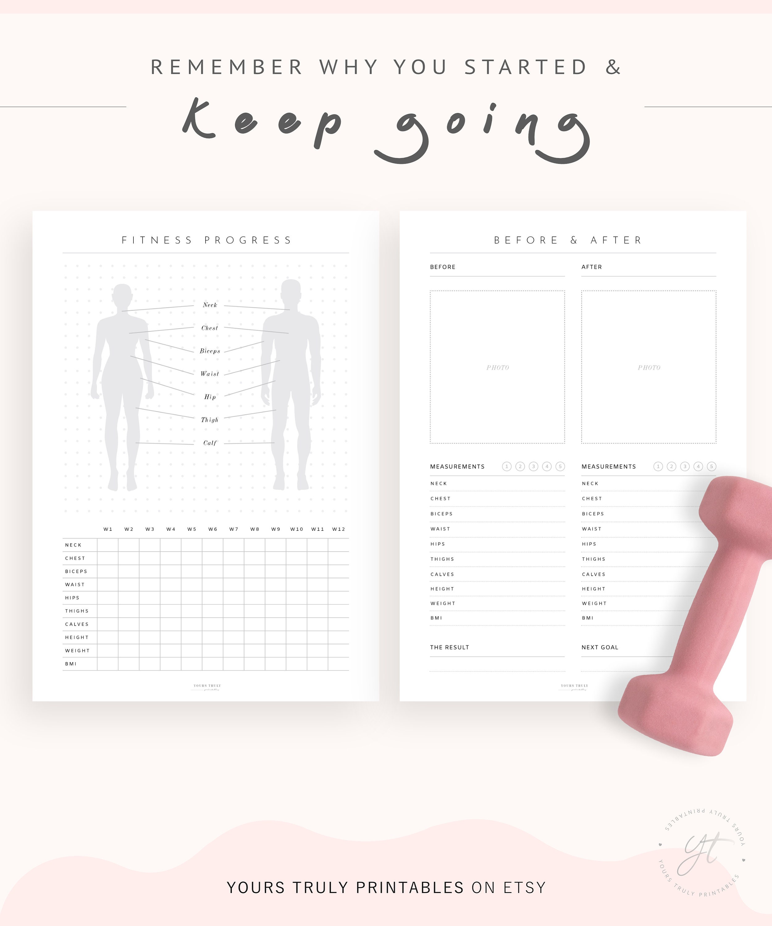 Body Measurement Chart Printable Fillable Body Measurements - Etsy UK