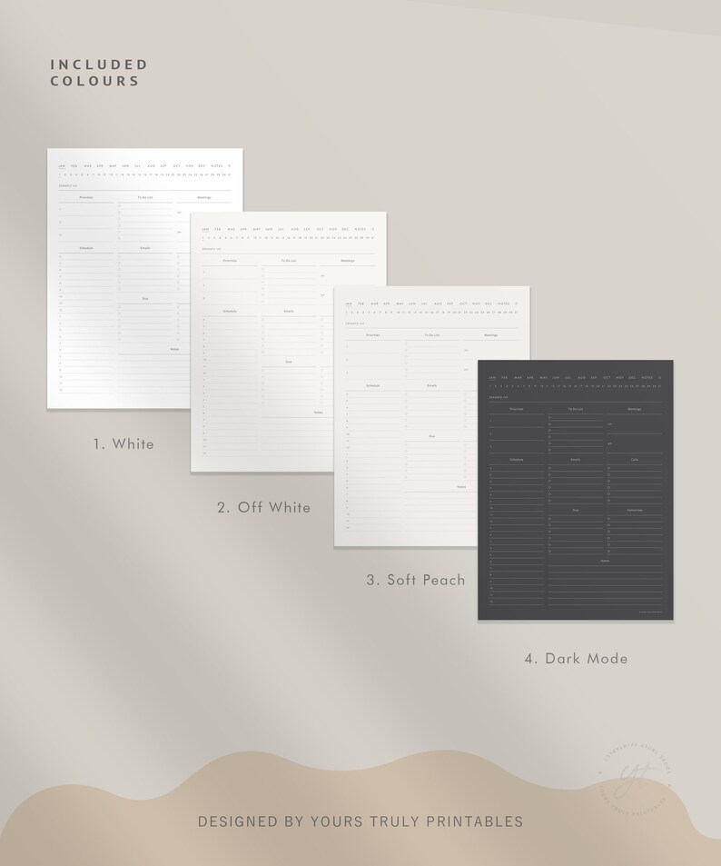 Digital Daily Work Planner Work From Home Organiser Ipad - Etsy