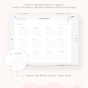 Digital Life Planner Undated Digital Planner Goodnotes - Etsy