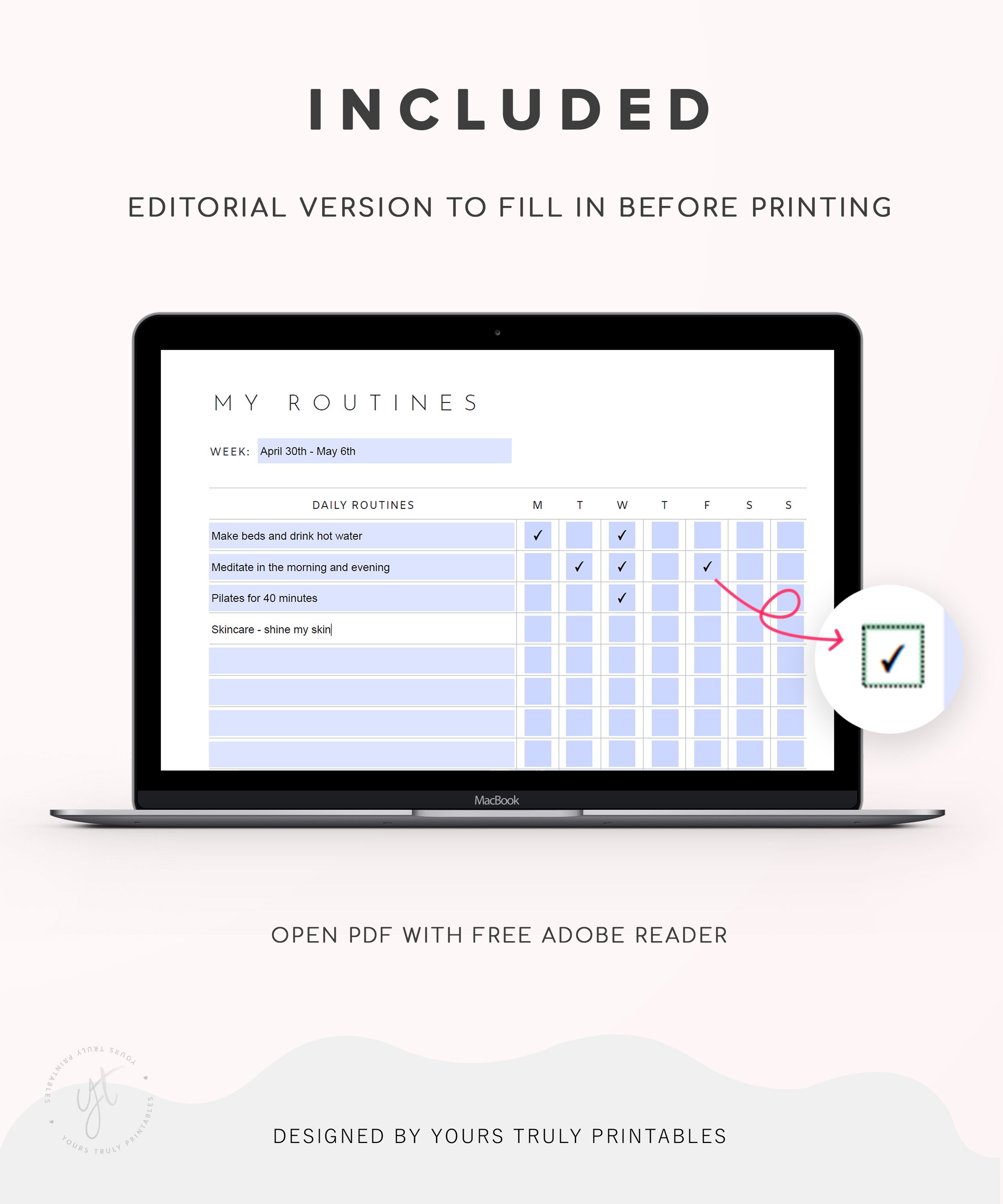 Daily routine chart daily routine planner Morning Routine | Etsy