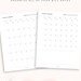 Bill Payment Calendar Printable, Financial Calendar, Bill Pay Schedule ...