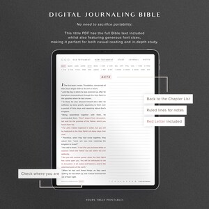 Digital Journaling Bible – WEB Large Font – Ruled – Portrait ...