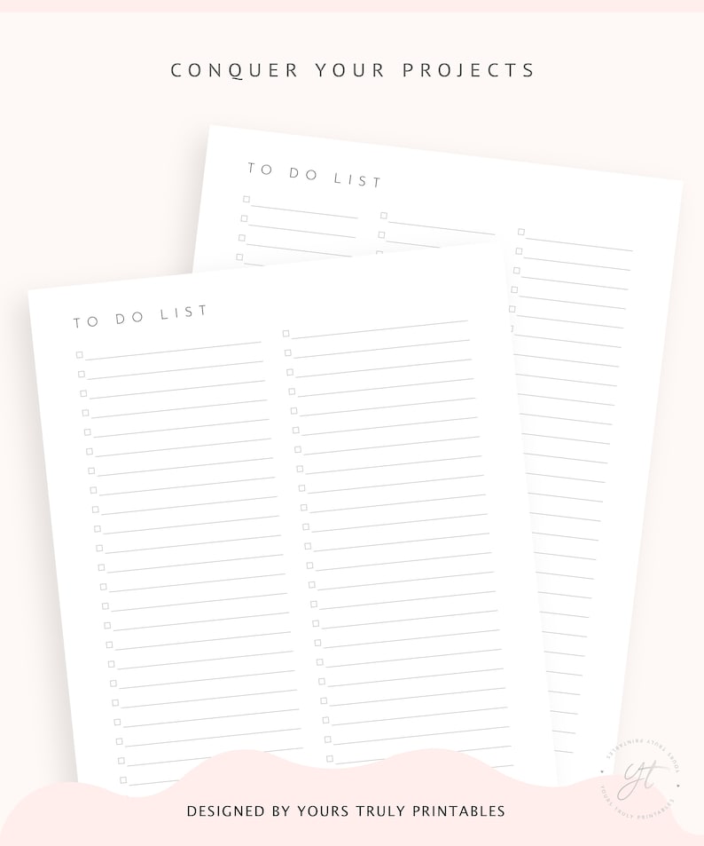 Editable To Do List Bundle Printable Weekly To Do List | Etsy