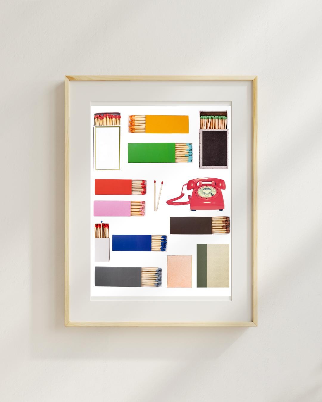 Editable Matchbook Art Template, Matchbook Poster Template, Blank ...