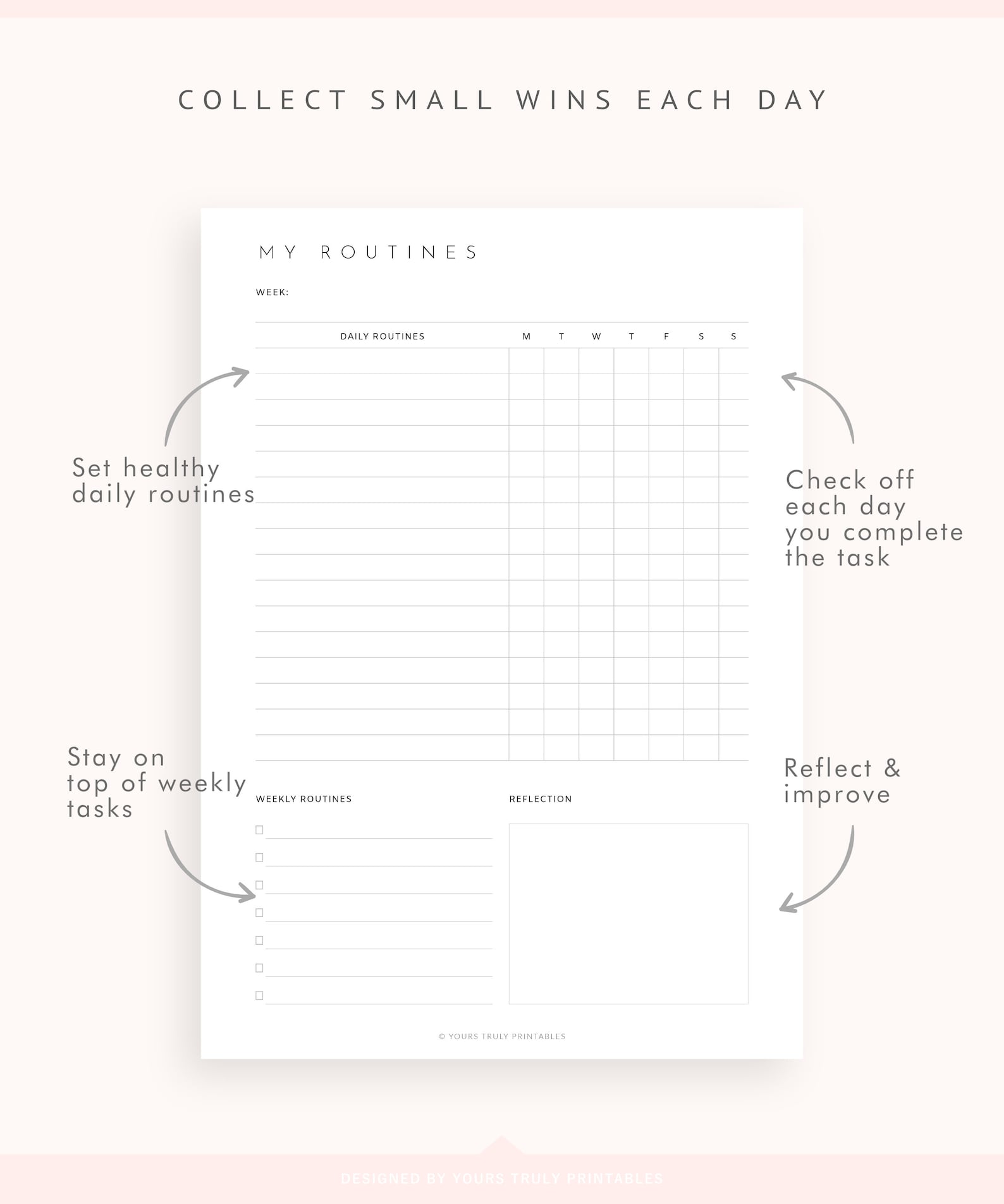 Daily Routine Chart Daily Routine Planner Morning Routine - Etsy
