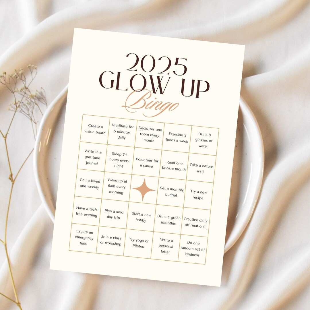 2025 DIY Bingo Card Template, 2025 Vision Board Blank Bingo, 2025 ...