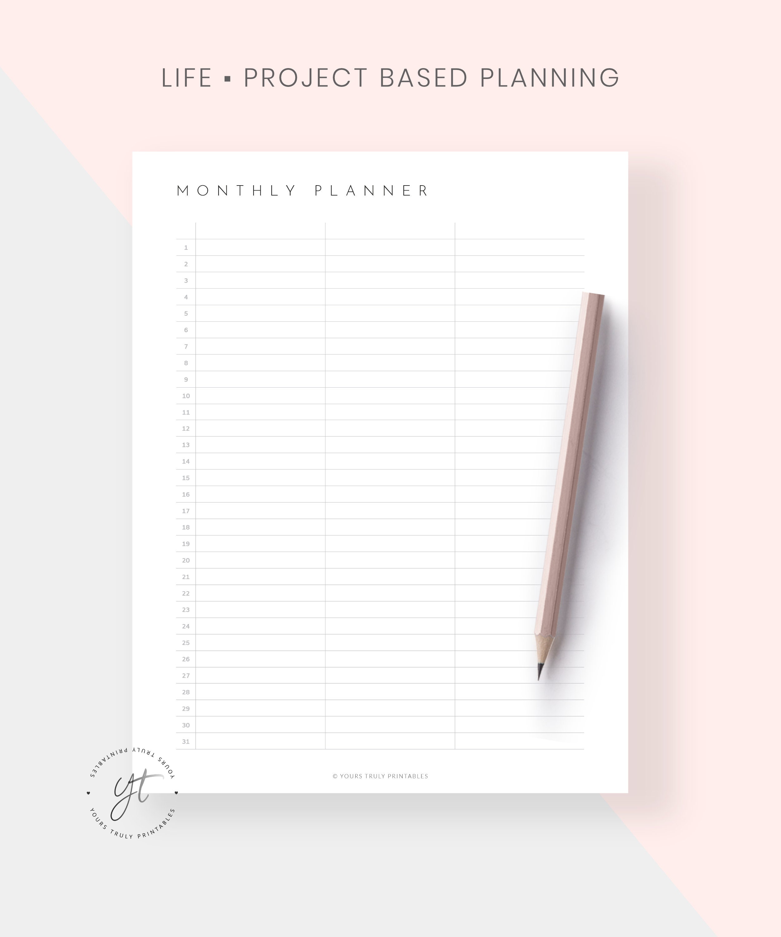 Monthly Planning Printable, Monthly Planner With to Do List Templates ...