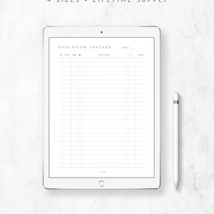 Printable Ovulation Tracker Template & Pregnancy Test Chart, OPK Test ...