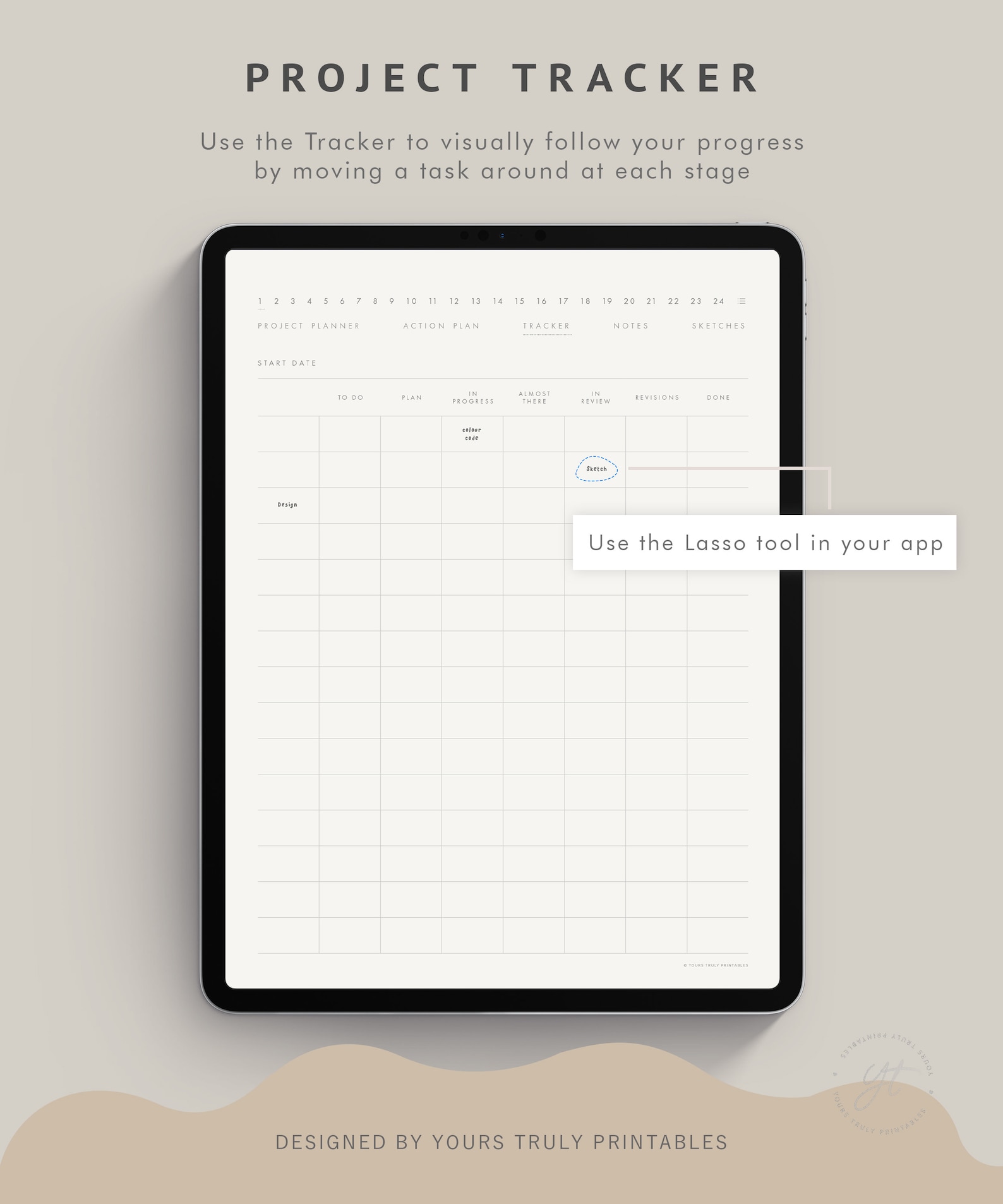 Digital Project Planner Template Project Management Work - Etsy UK