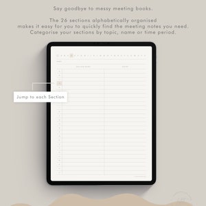 Digital Meeting Minutes Template Goodnotes Meeting Notes - Etsy