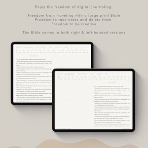 Digital Journaling Bible KJV Large Font Dotted Landscape - Etsy