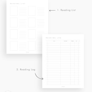 Editable Reading Journal, Daily Reading Log With Summary, Books to Read ...