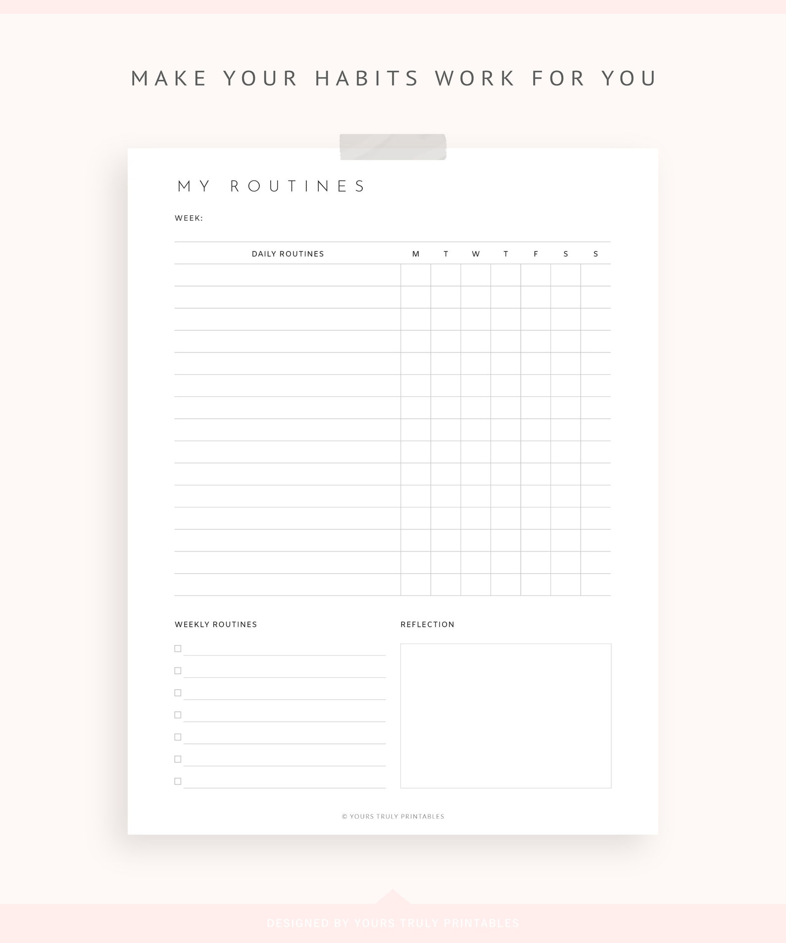 Daily Routine Chart Daily Routine Planner Morning Routine - Etsy