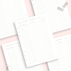 Printable Ovulation Tracker Template & Pregnancy Test Chart, OPK Test ...