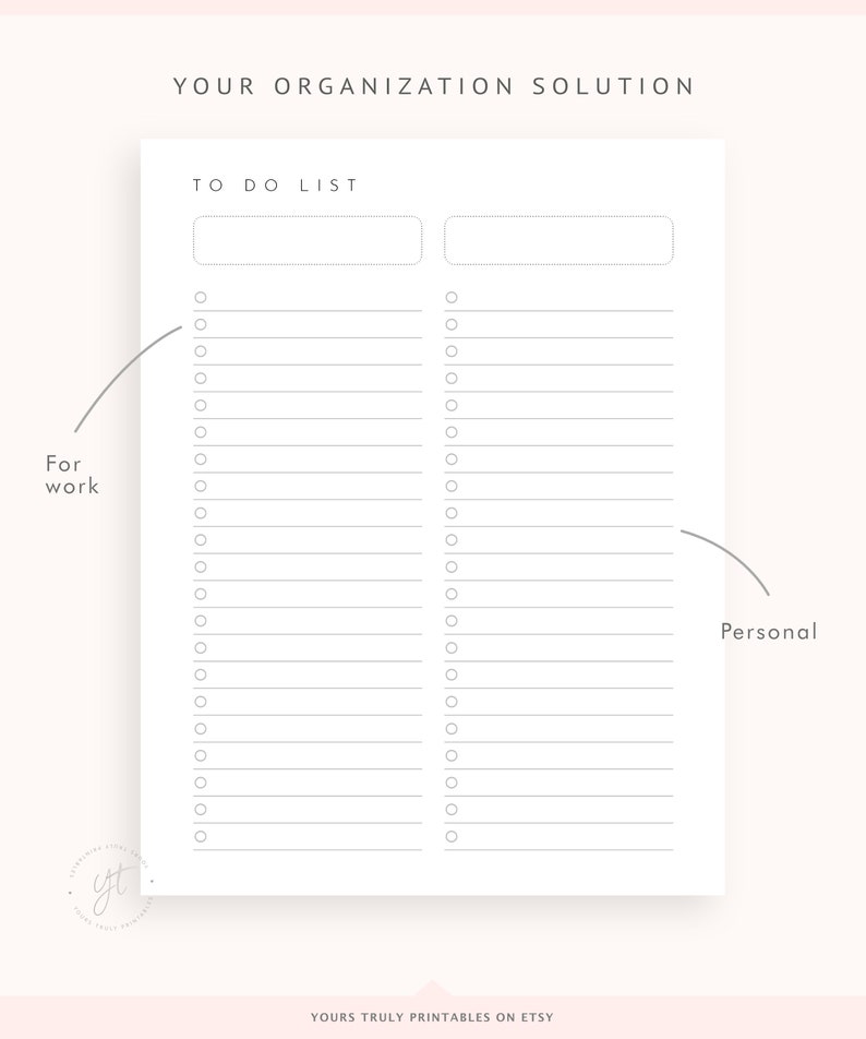 Editable to Do List Bundle, Printable Weekly to Do List, Minimalist ...