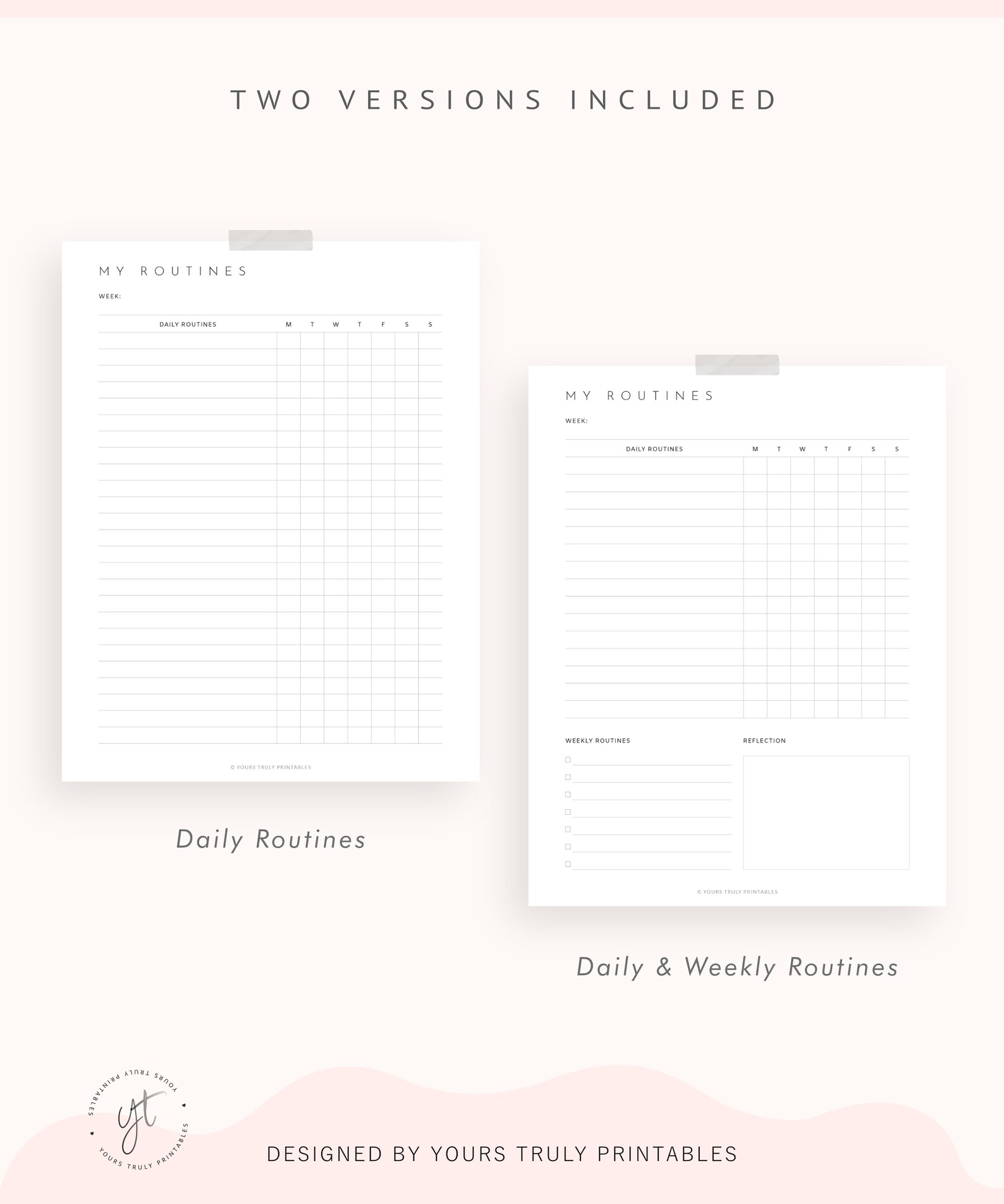 Daily Routine Chart Daily Routine Planner Morning Routine - Etsy
