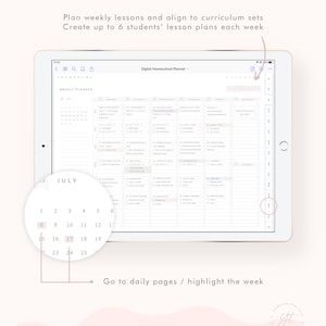 Digital Homeschool Planner Goodnotes Ipad, Undated Weekly Lesson ...