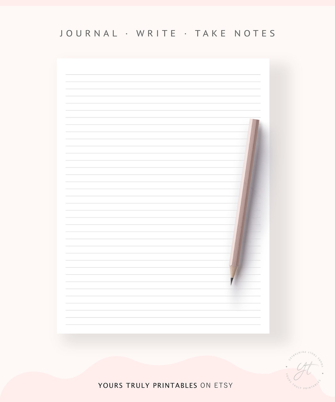 Printable Notebook Paper Templates – Dotted Grid, Graph Paper, Lined ...