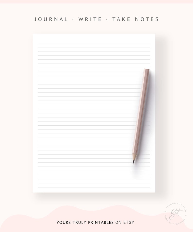 Printable Notebook Paper Templates – Dotted Grid, Graph Paper, Lined ...