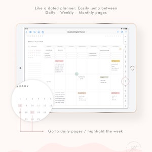 Digital Life Planner Undated Digital Planner Goodnotes - Etsy