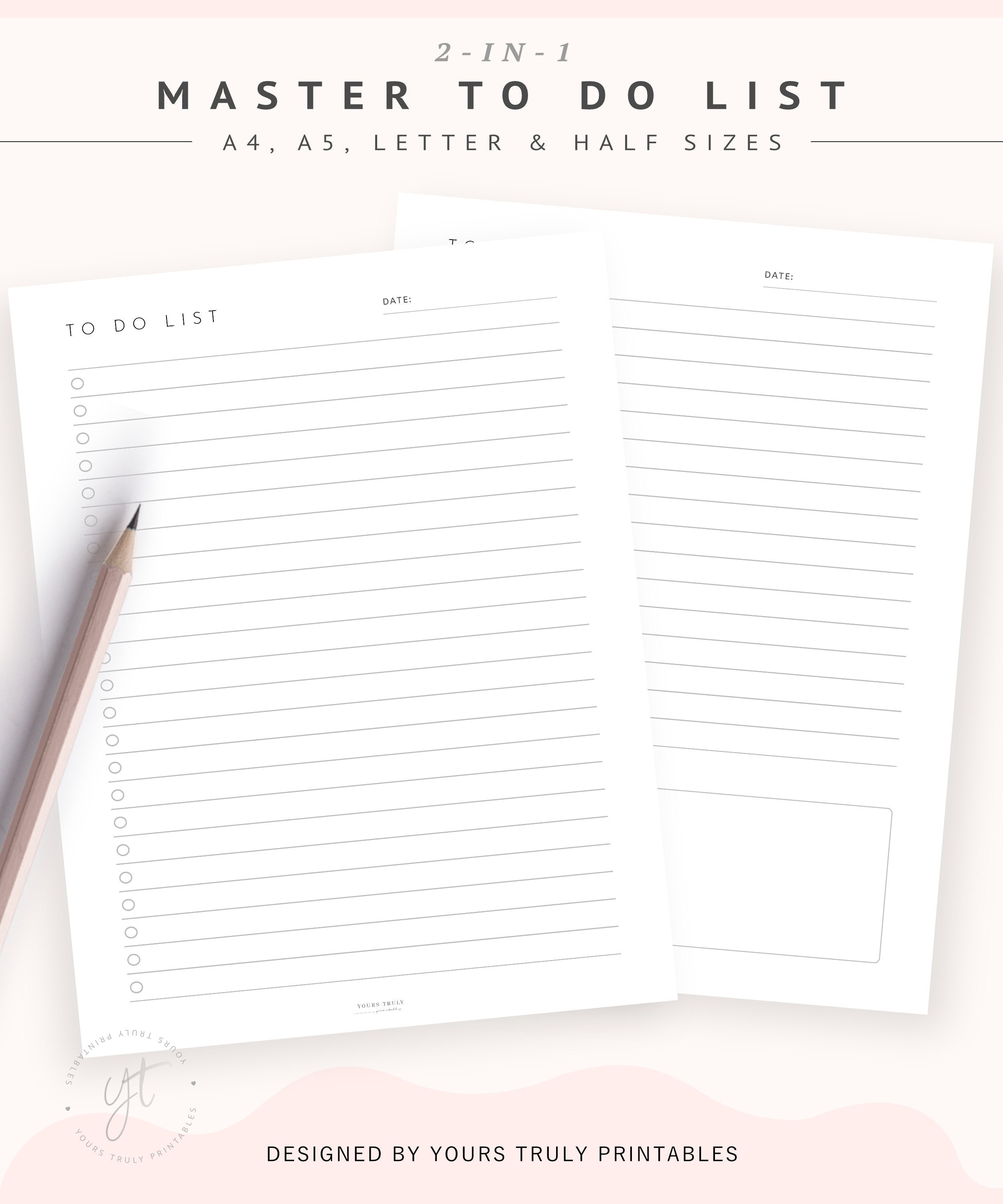 Editable to Do List Template Simple Daily Task List Weekly - Etsy