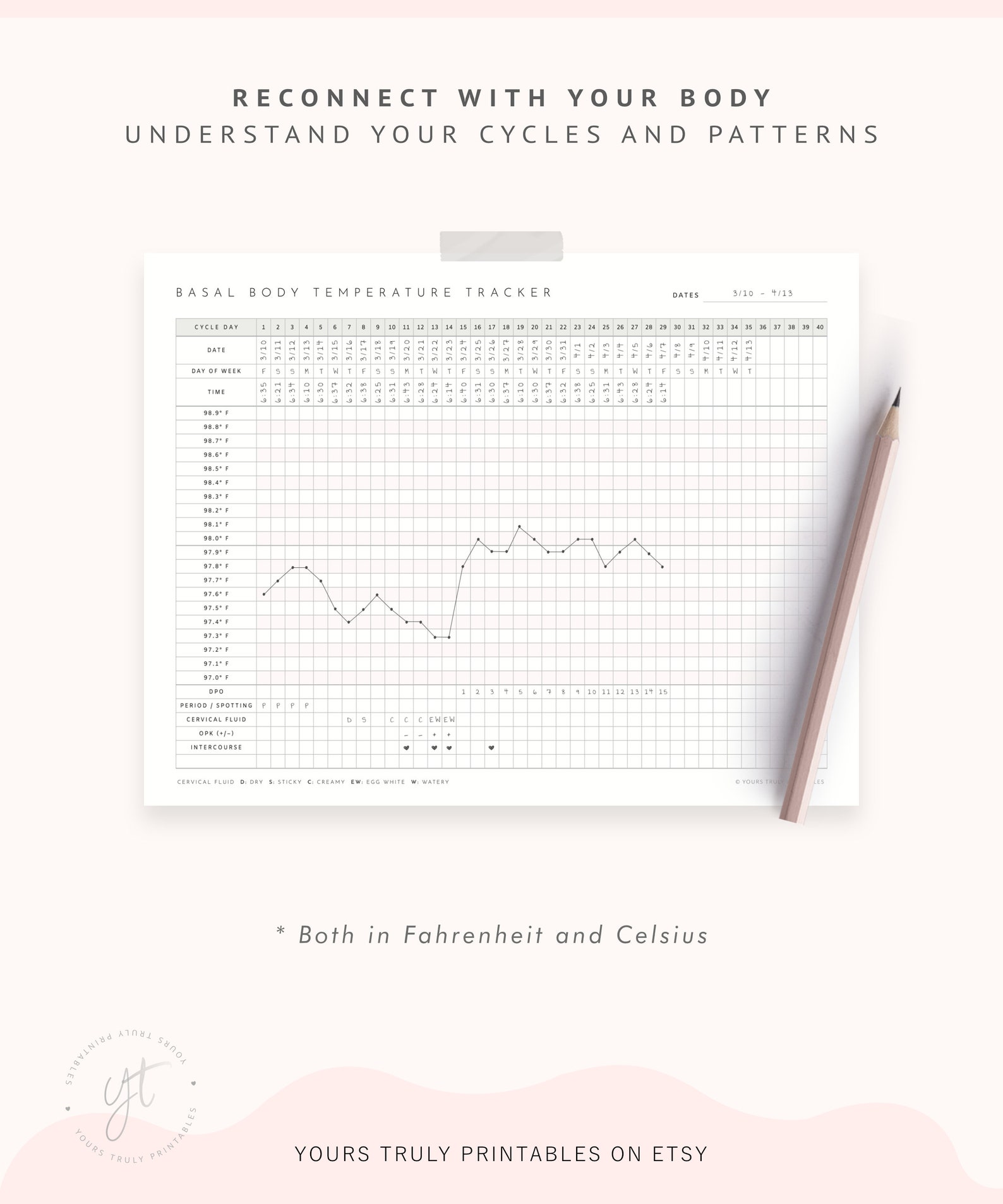 Printable Fertility Journal Trying to Conceive Planner - Etsy