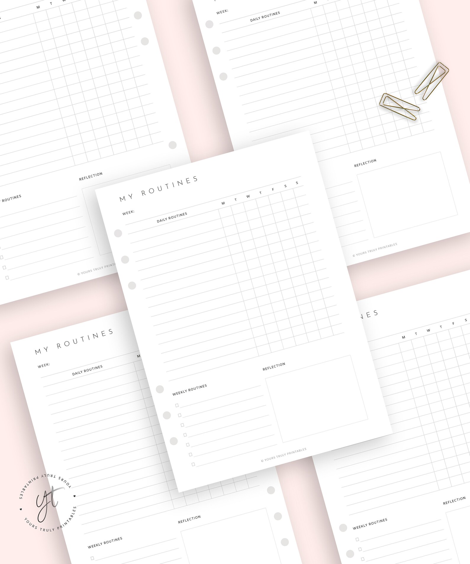 Daily Routine Chart Daily Routine Planner Morning Routine - Etsy