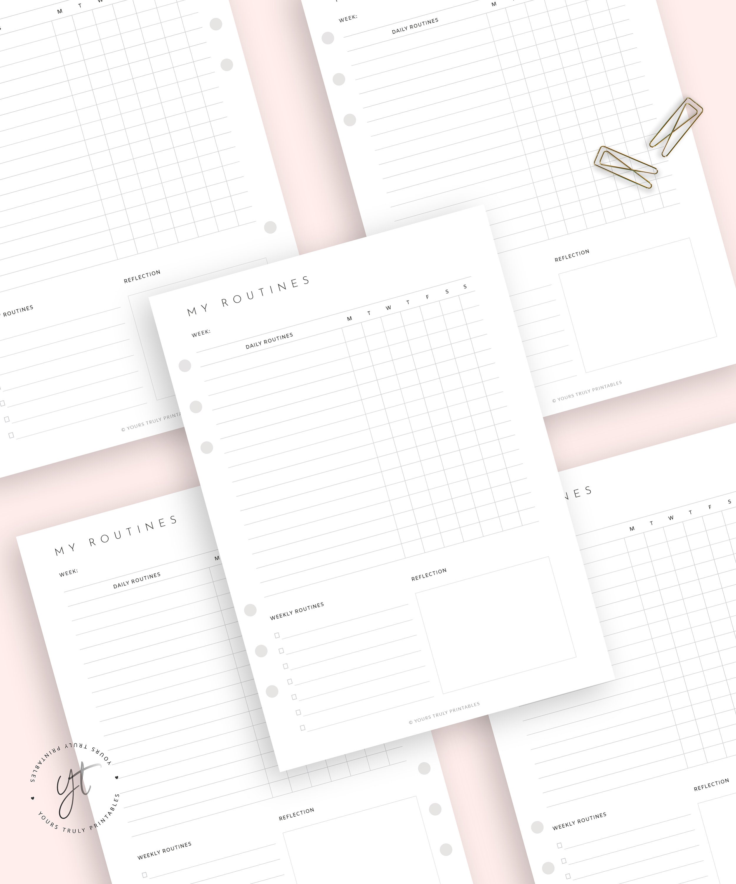 Daily routine chart daily routine planner Morning Routine | Etsy