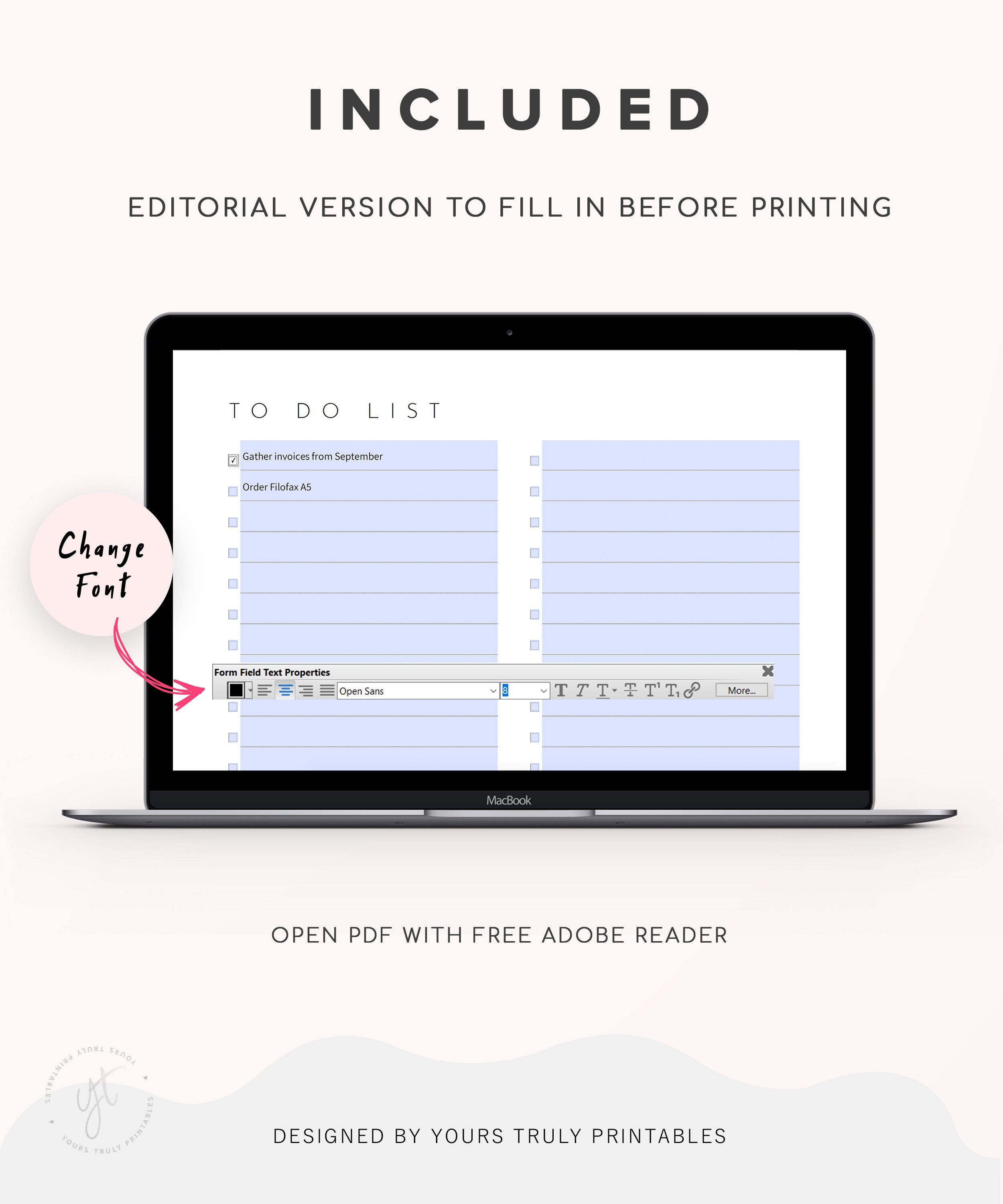 Editable to Do List Bundle Printable Weekly to Do List - Etsy UK