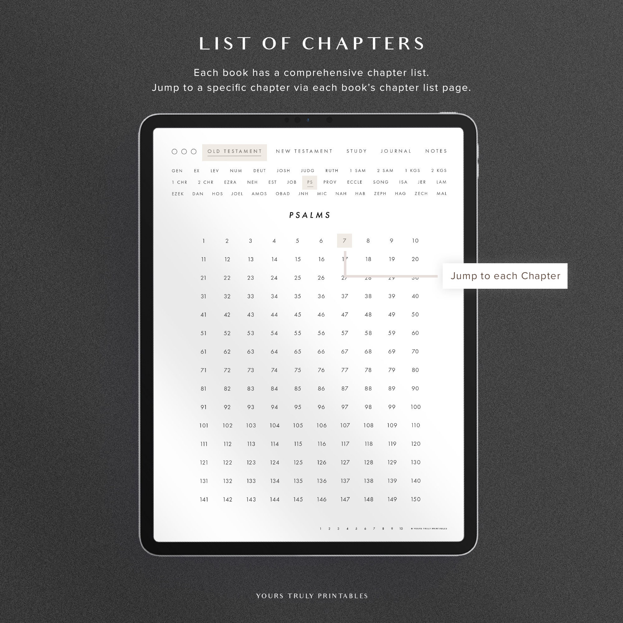 Digital Bible Study Journal Template – Ruled – Portrait – Monochrome ...