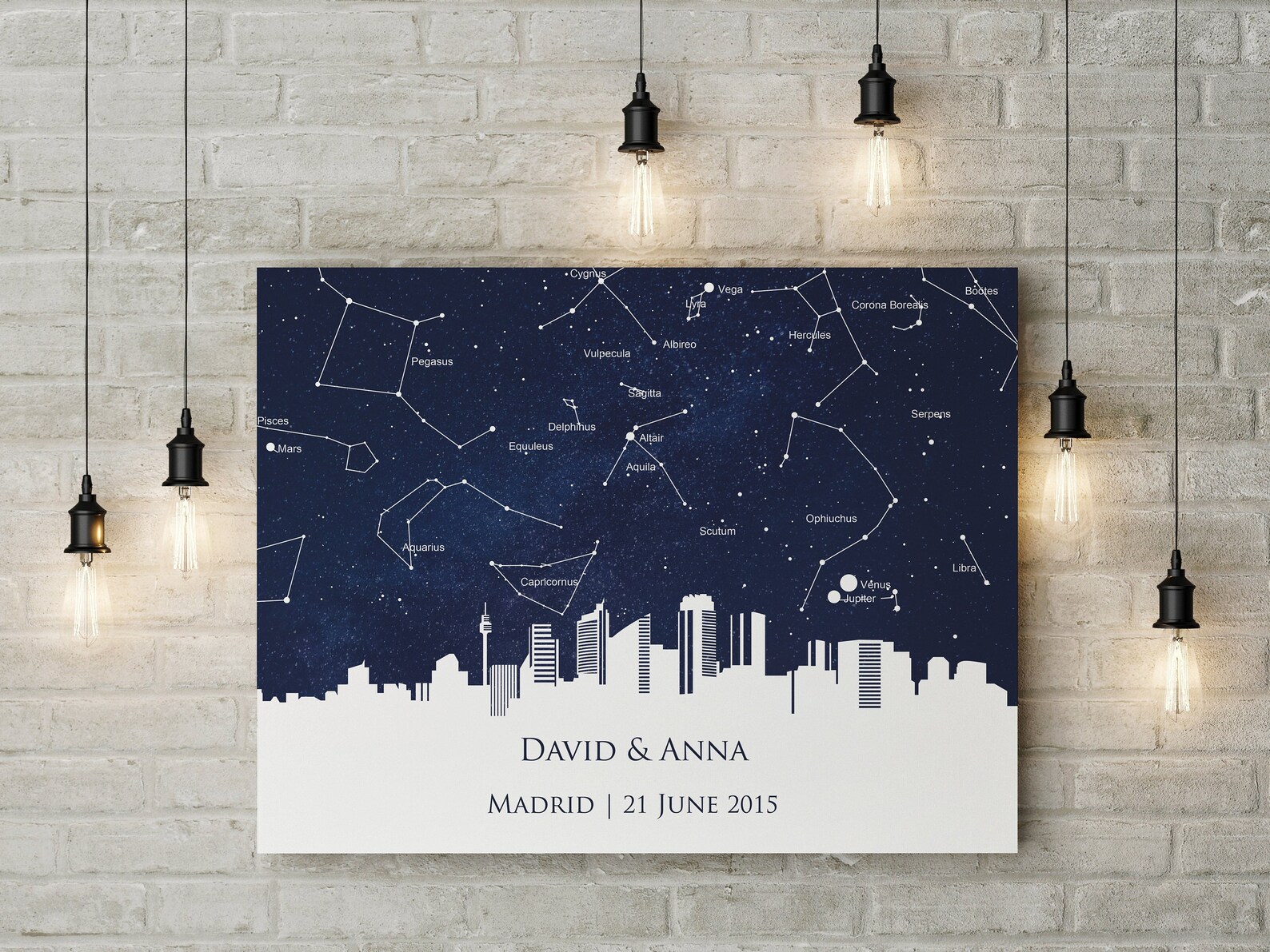 Custom City Map, Custom Star Map, Custom Sky Map, Personalized Sky Map ...