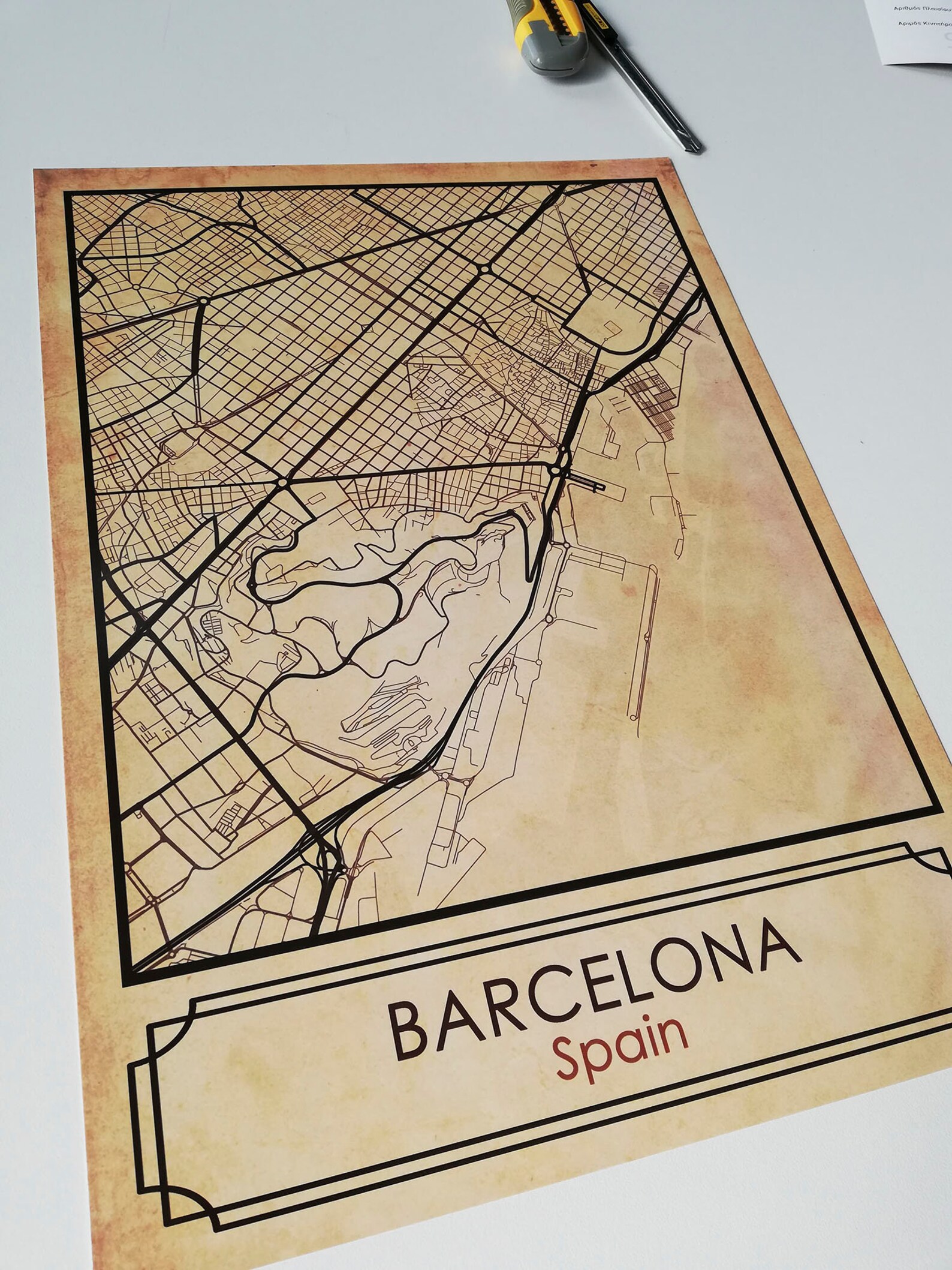 Mapa personalizado de la ciudad, mapa personalizado, cualquier mapa de ...