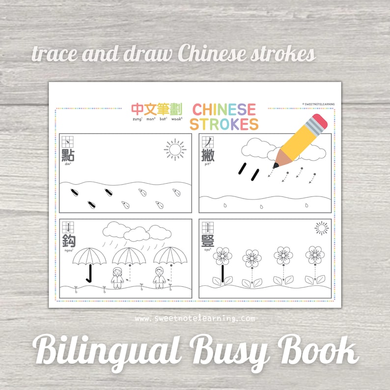 Bilingual Busy Book | Cantonese, Jyutping, English | Toddler Preschool ...