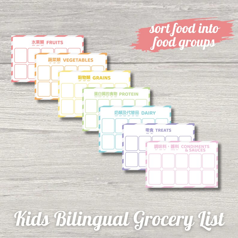 Bilingual Grocery Shopping List Activity | Printable | Pretend Play ...