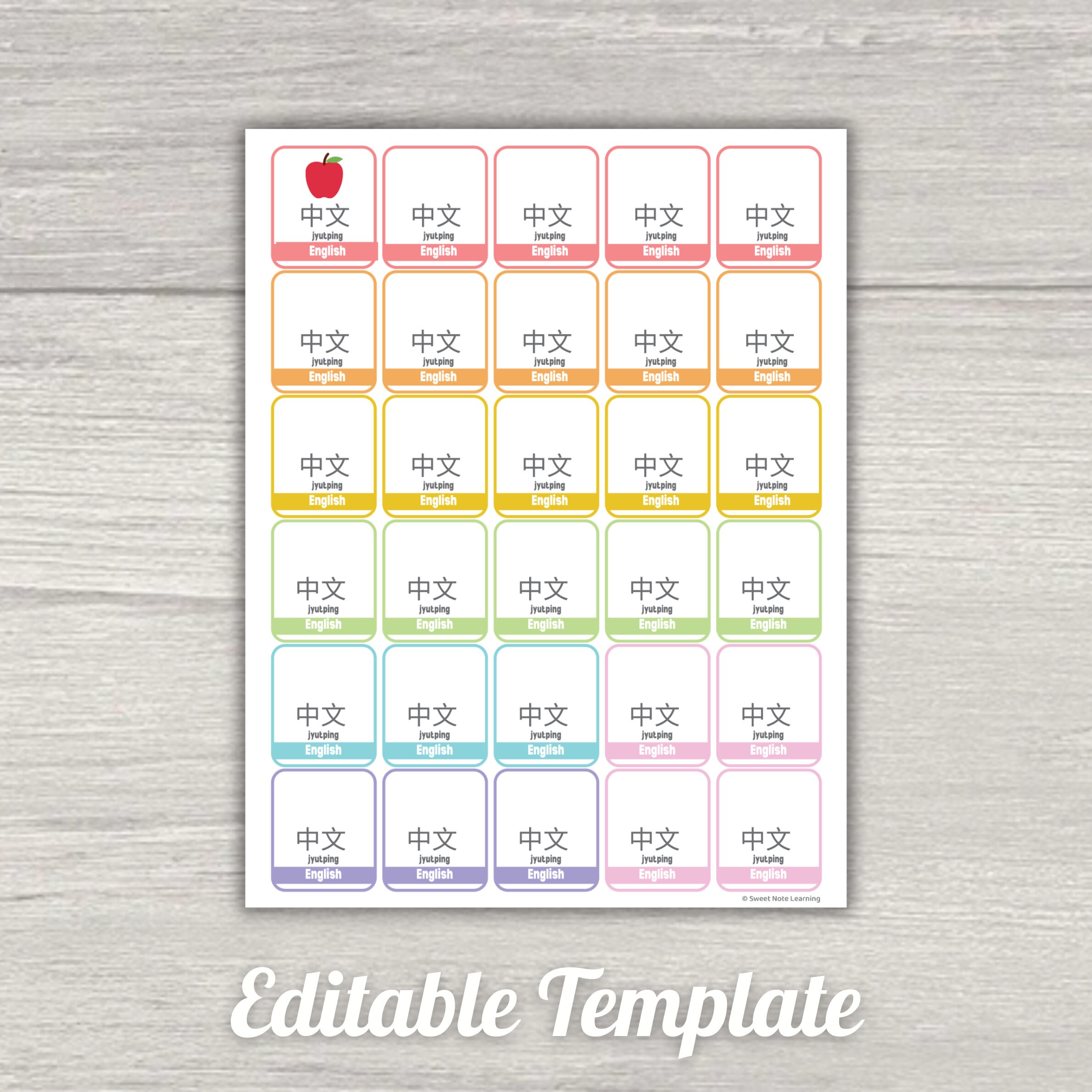 Bilingual Grocery Shopping List Activity Printable Pretend - Etsy