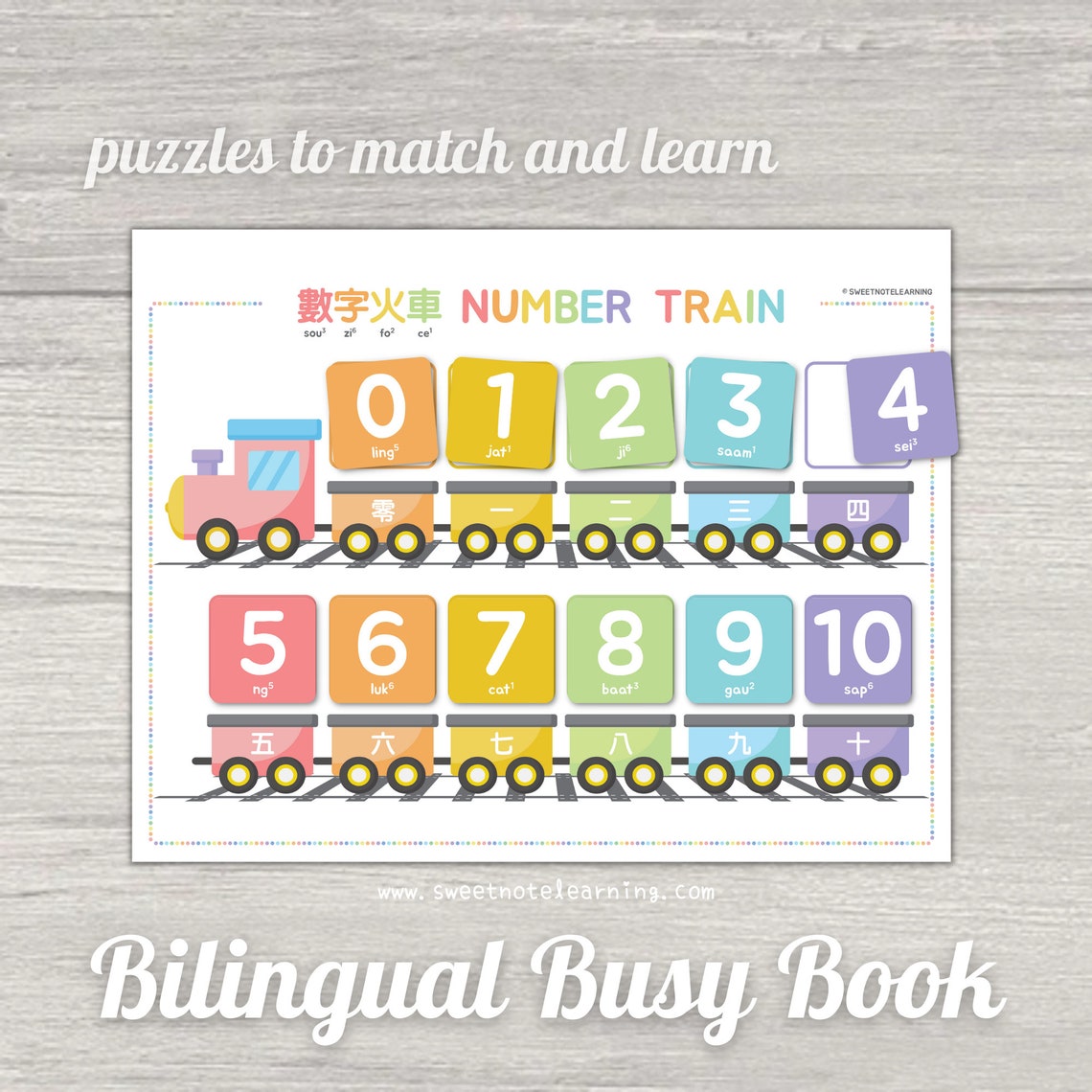 Bilingual Busy Book Cantonese, Jyutping, English Toddler Preschool ...