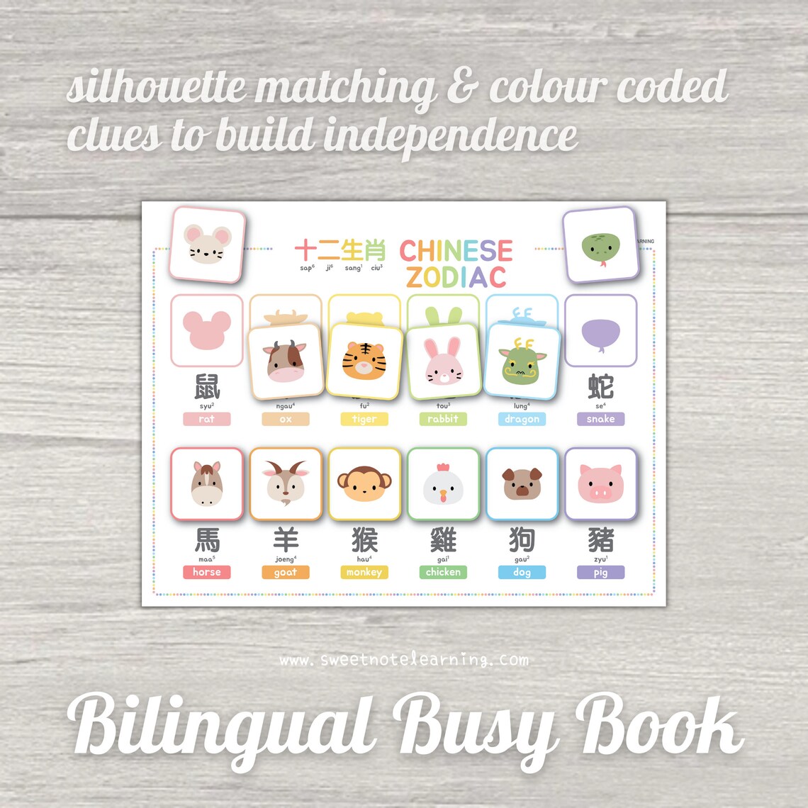 Bilingual Busy Book Cantonese, Jyutping, English Toddler Preschool ...