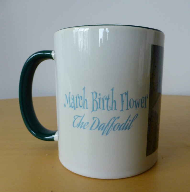Birth Flower March Mug - Etsy