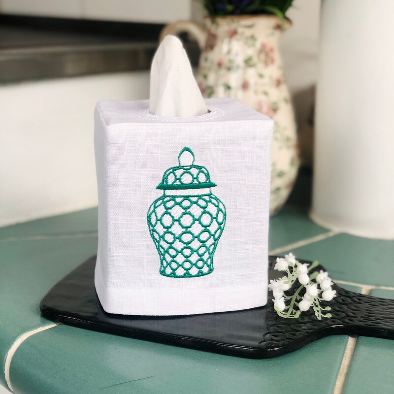 Linen Tissue Box Cover - Etsy