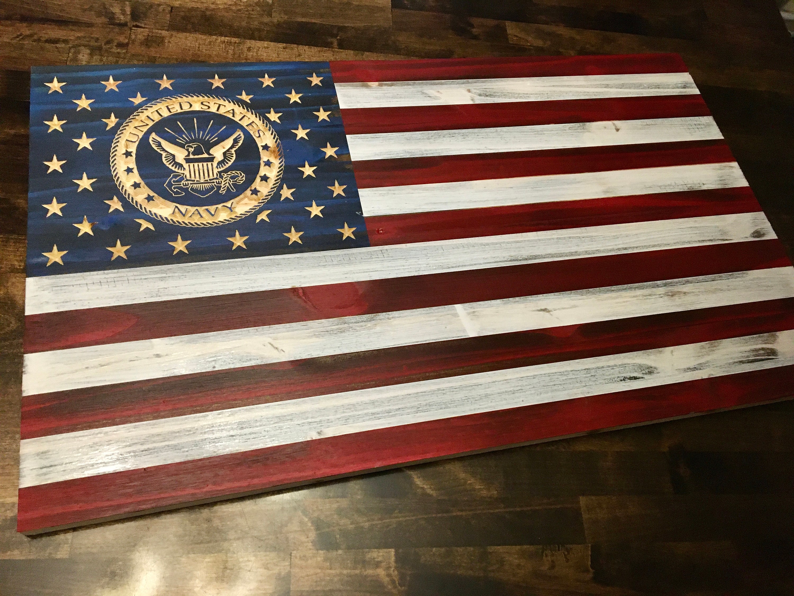 Wooden Navy / Army / Marine / Airforce / Space Force or Coast Guard ...