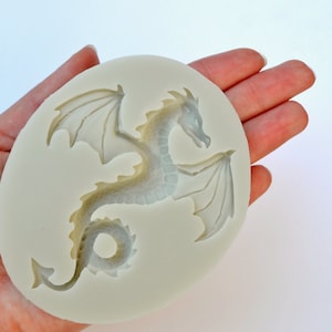 DRAGON MOLD, Fondant Mold, Dragon Theme Cake Decorations, Chocolate ...