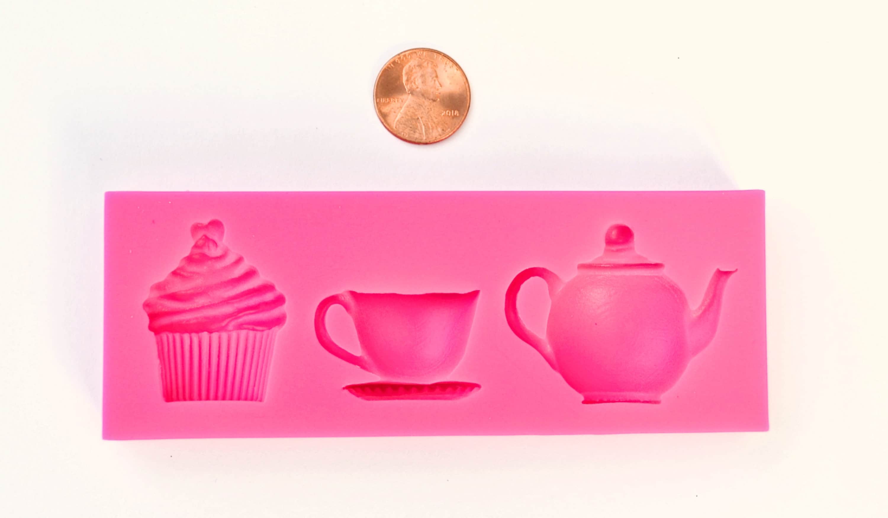 TEA PARTY MOLD Fondant Mold Silicone Mold for Cake - Etsy