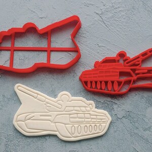 TANK COOKIE CUTTER, Fondant Cutter, Military Theme Cake Decoration ...
