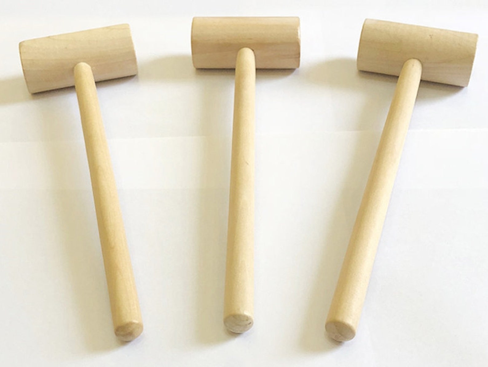 WOODEN MALLET HAMMER set of 4 Medium 6 Inch Length Size - Etsy