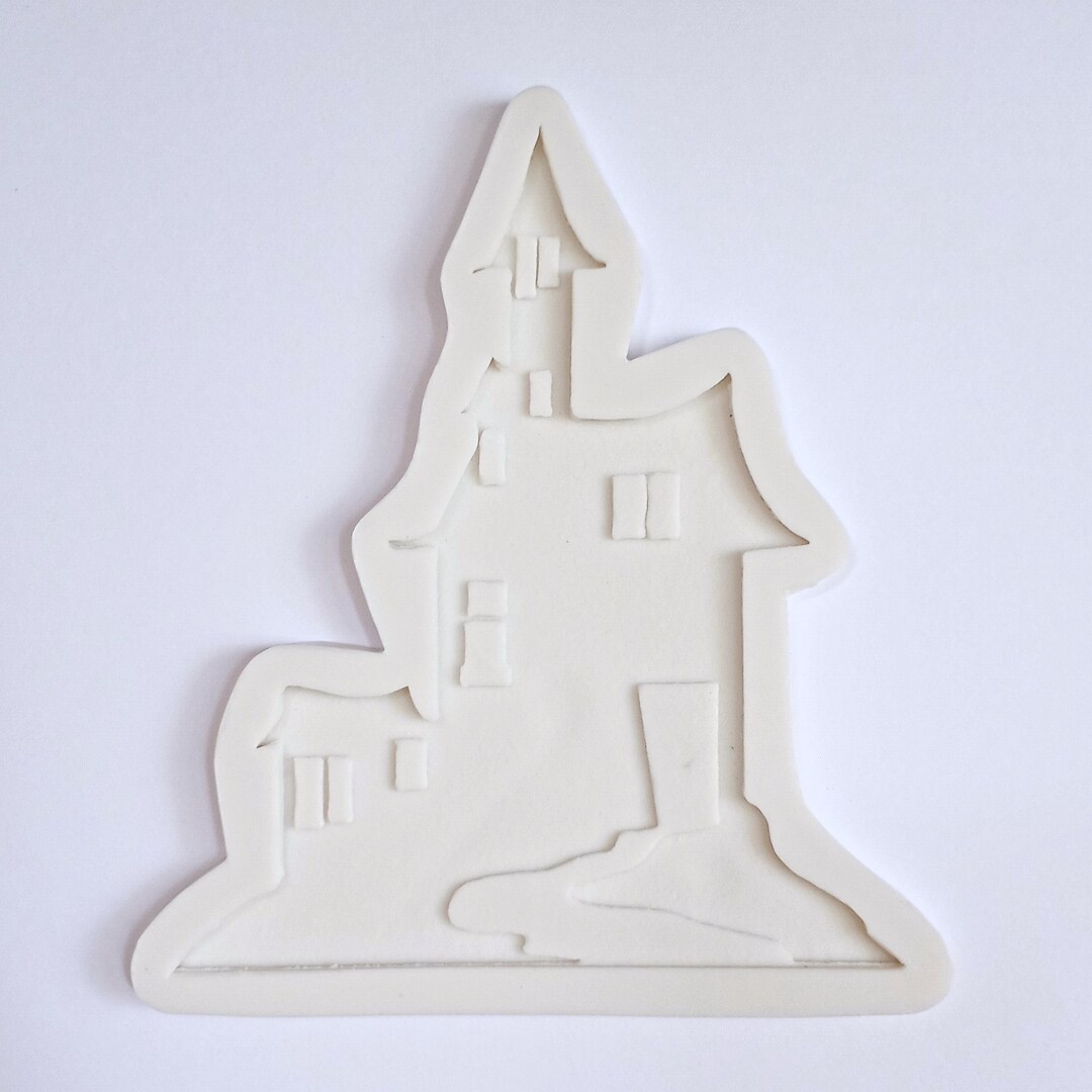 SCARY HOUSE MOLD, Halloween Cake Decoration, Fondant Mold, Chocolate ...