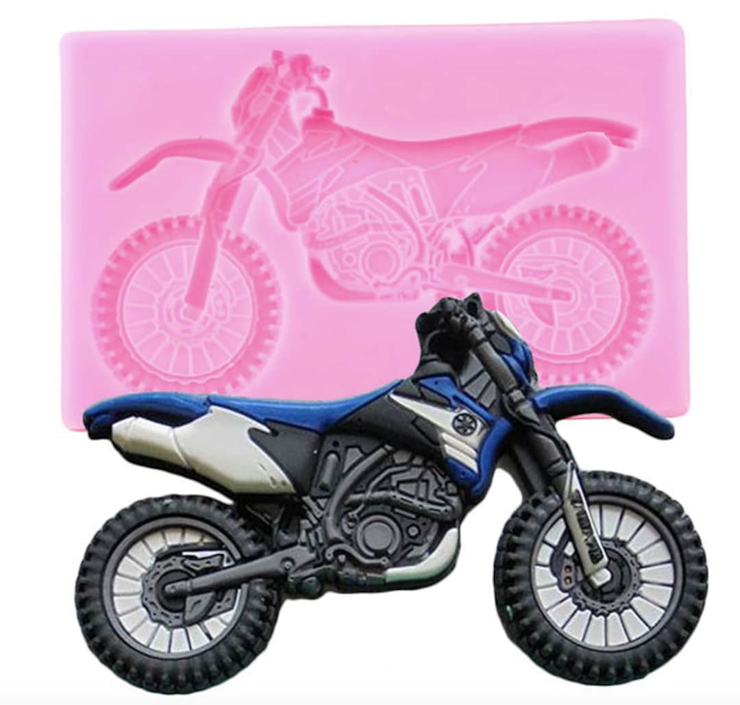 MOTORCYCLE MOLD, Silicone Fondant Mold, Bike Mold, Boys Cake ...